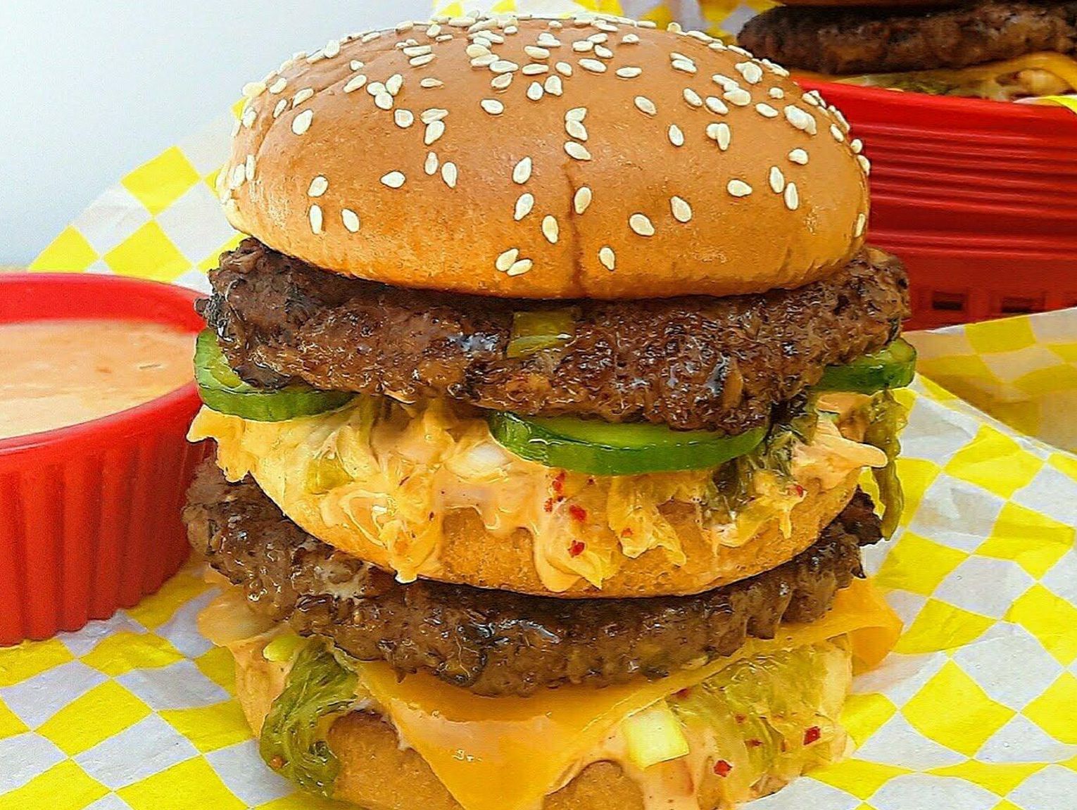 Big Muk Burgers with Special Yum Yum Sauce