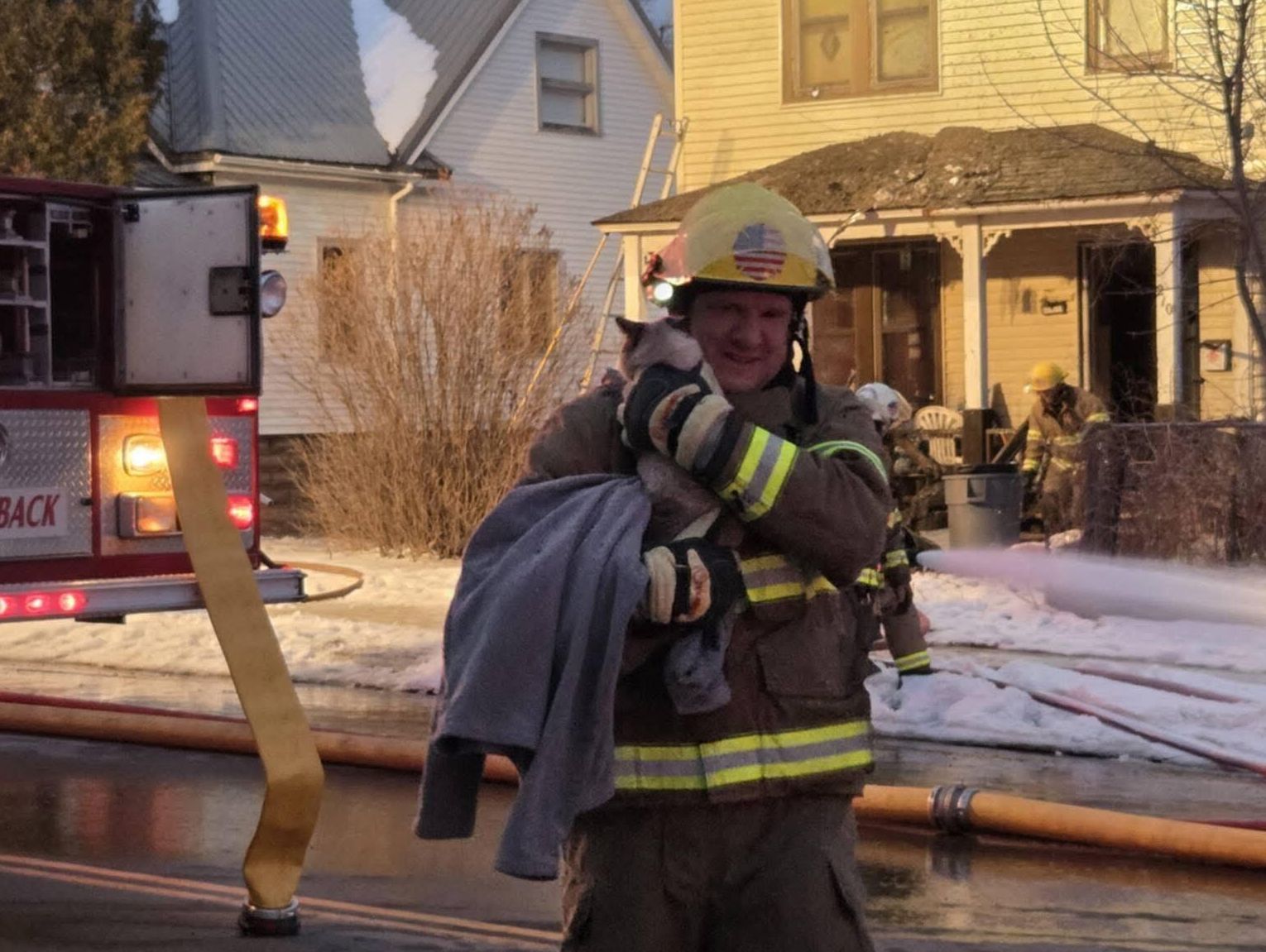 Ely house fire displaces mother and daughter