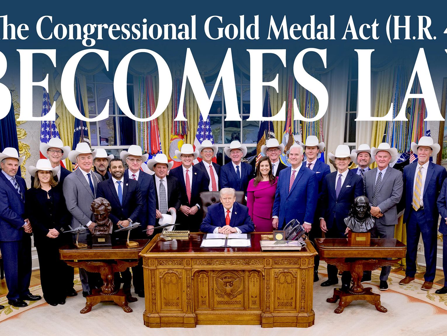 President Trump signs Stauber’s Congressional Gold Medal Act honoring ...