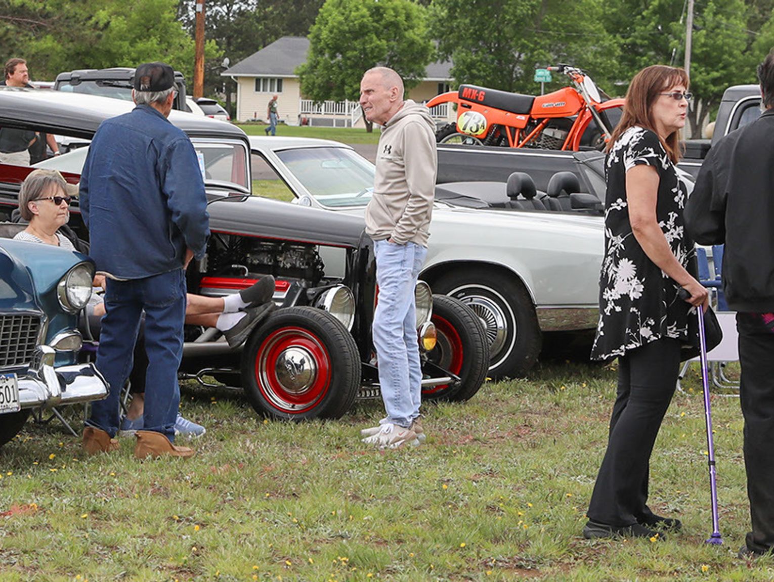The classic cars were abundant at the Peter Mitchell Days car show