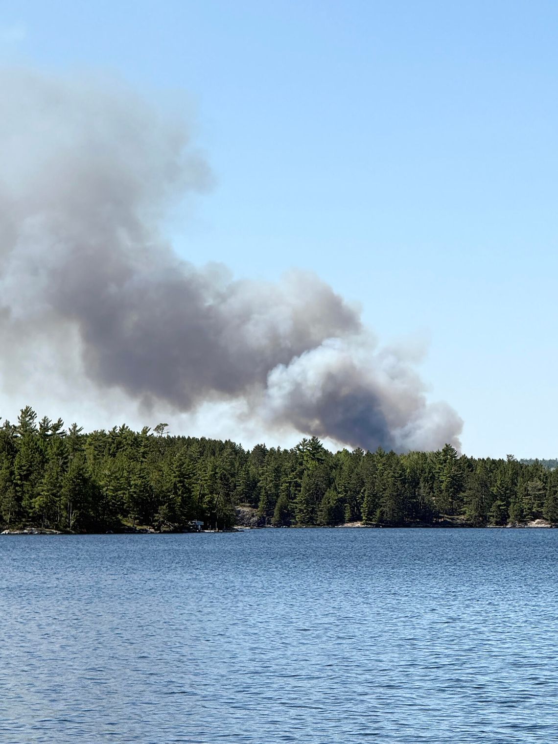Fire starts north of North Arm Road, burns 30 acres