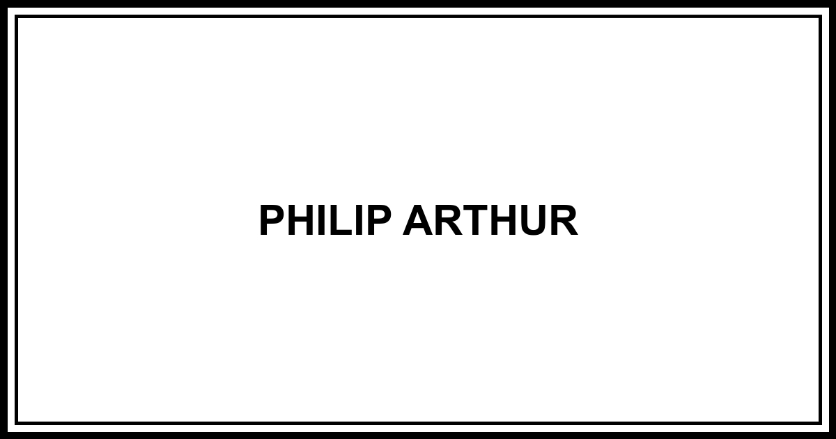 Obituary: PHILIP ARTHUR